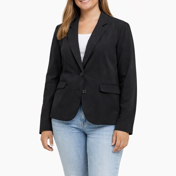 George | Jackets & Coats | Vintage George Womens Classic Black Suit ...